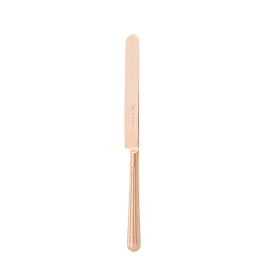 The Aurora Rose Gold dessert knife Hire | Options Greathire London