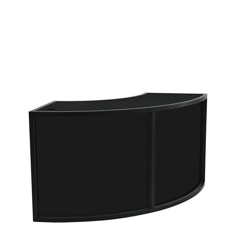 Hire Unico Curved DJ Booth with Black Frame Hire - Options