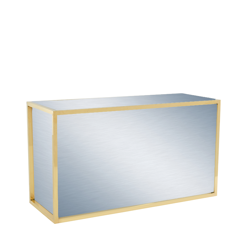 Hire Unico Rectangular Bar with Gold Frame Hire - Options