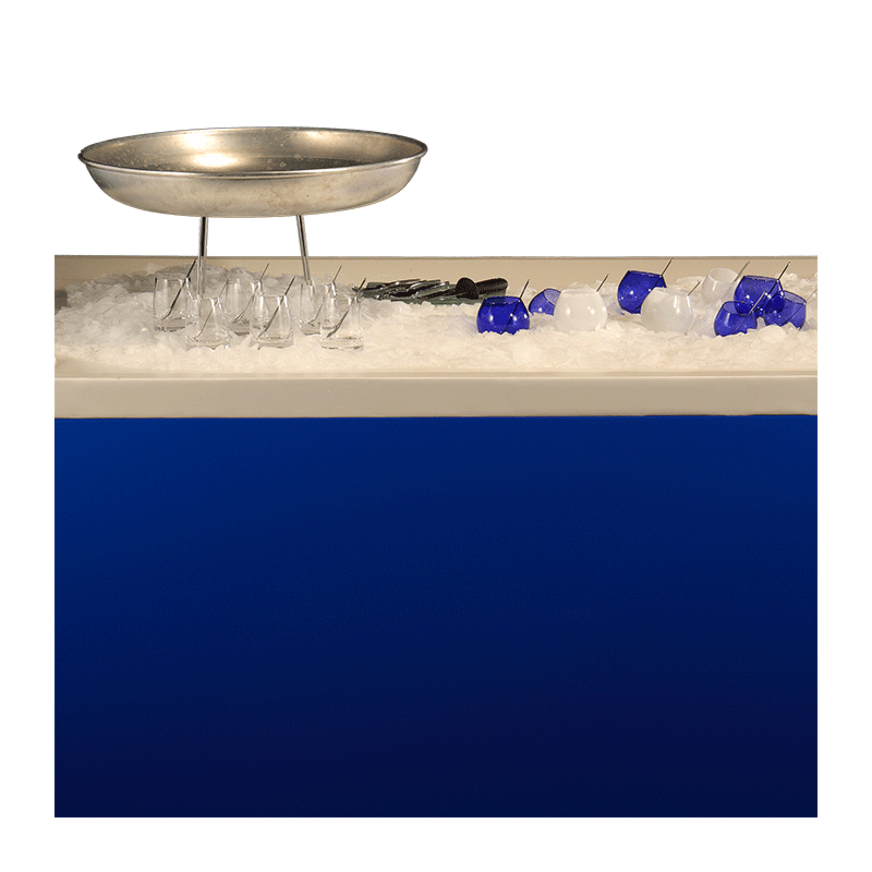 Hire Oyster Folding Buffet Table L200 X W100 cm; 48H Notice - Options