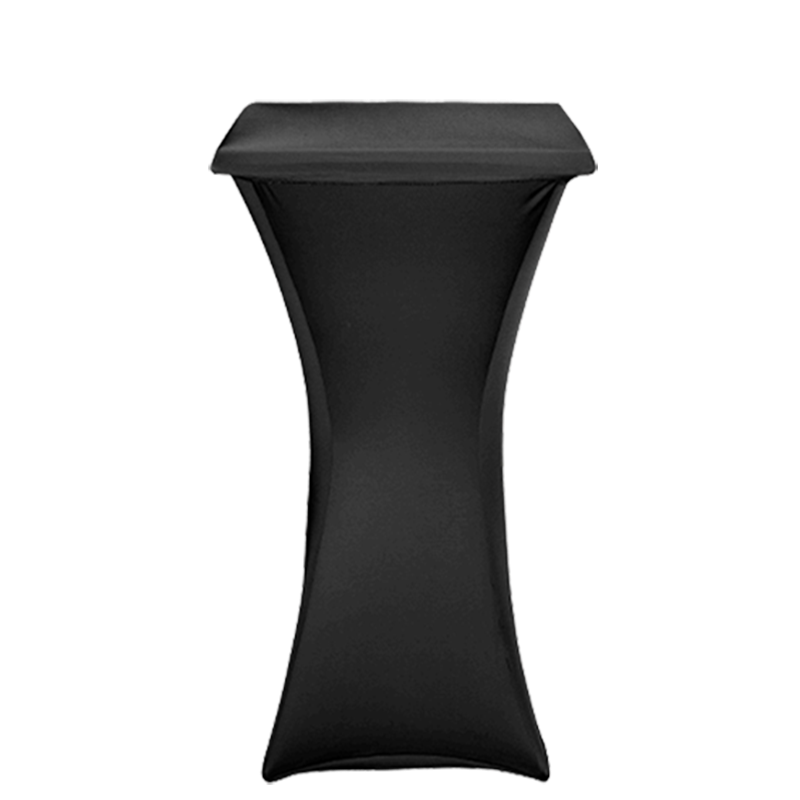 Hire Square Steel Poseur Table with Black Cover 60 X 60 cm H 111 cm ...