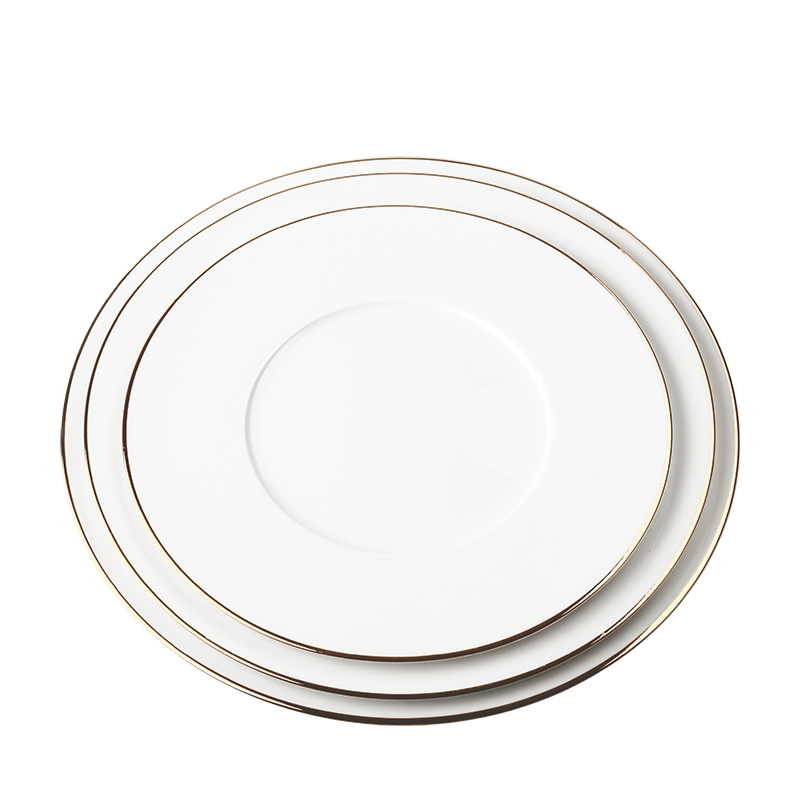 Hire Plane Dinner Plate with Gold Thread Ø 27 cm - Options