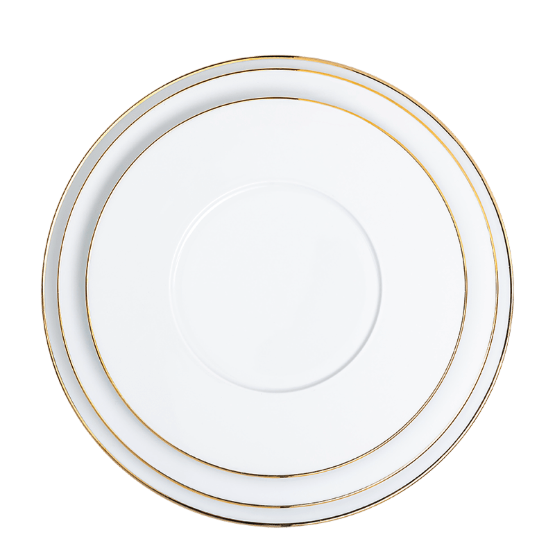 Hire Plane Dinner Plate with Gold Thread Ø 27 cm - Options