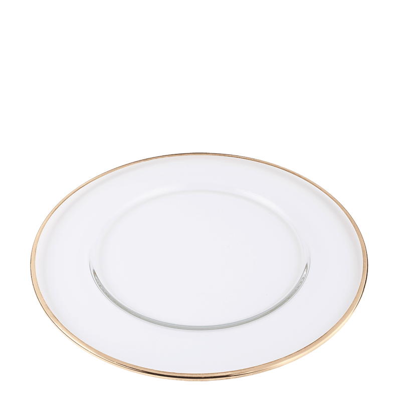 Hire Beverly Presentation Plate with Gold Thread Ø 32 cm - Options