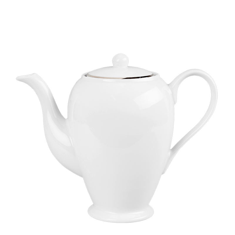 Hire Coffee Pot White with Silver Thread 140 cl - Options