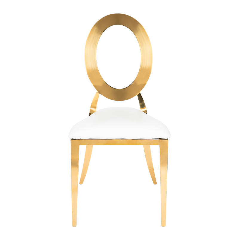 Hire Divine Gold Chair with white seat pad - Options