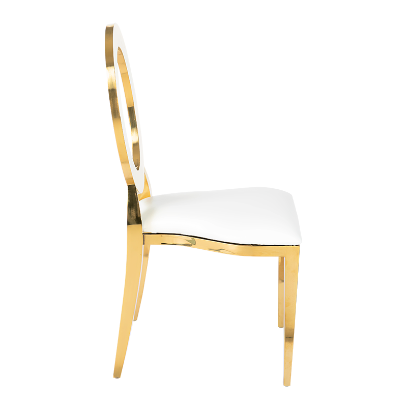 Hire Divine Gold Chair with white seat pad - Options