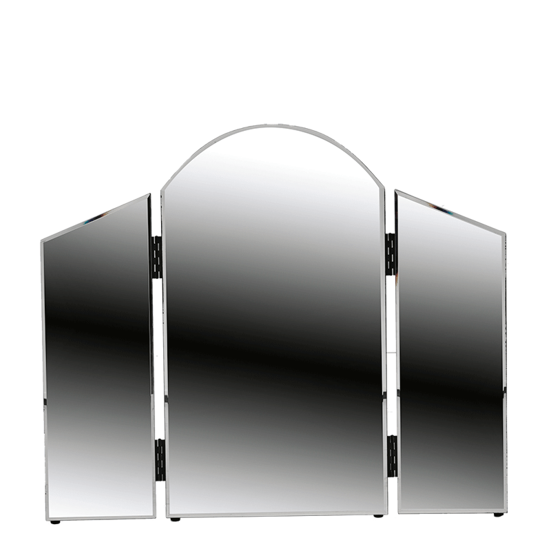 Hire Curved Triple Fold Mirror - Options