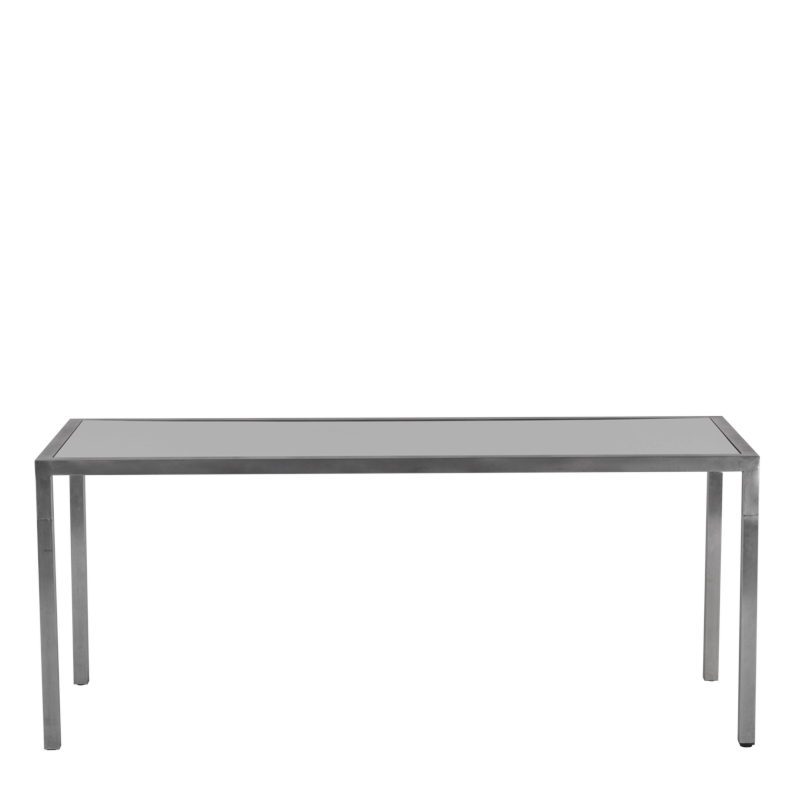 Hire Unico Rectangular Dining Table - Steel Frame - White Top - Options