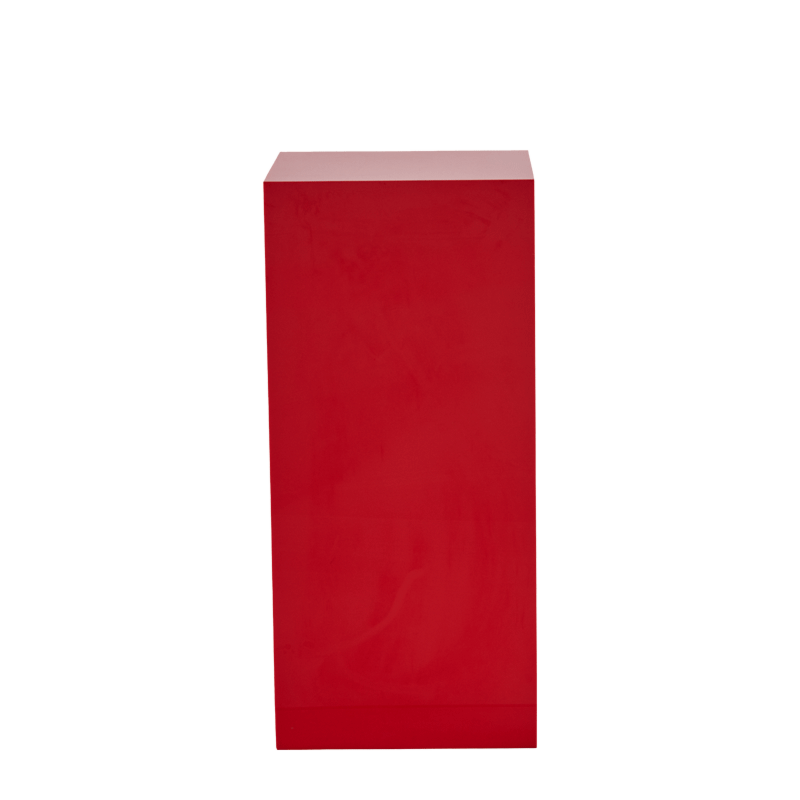 Hire Seattle Plinth in Red L 18" x W 18" x H 40" - Options