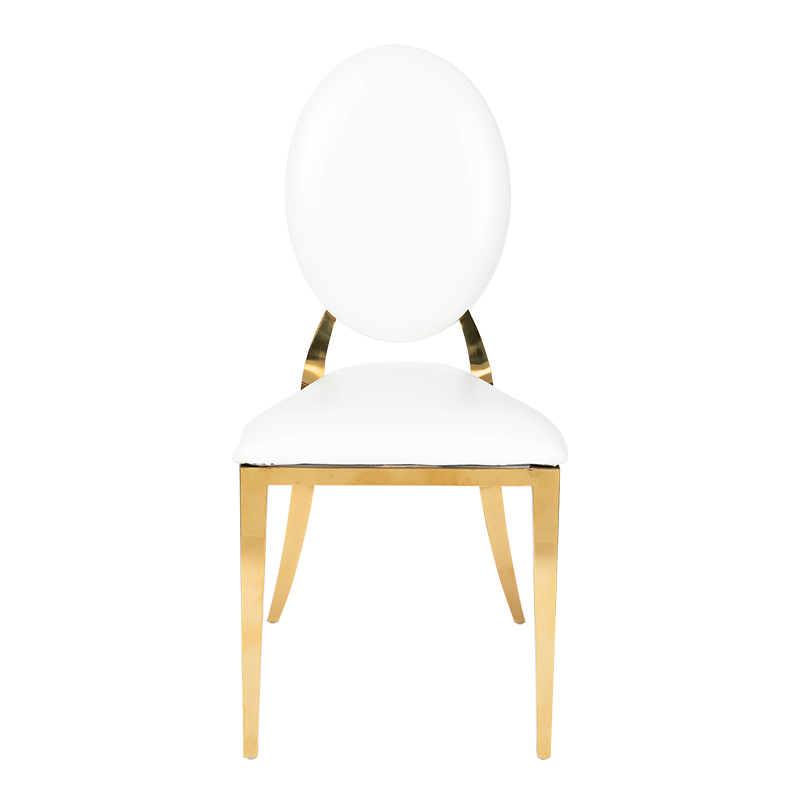 Hire Divine Gold Chair with white and back back - Options