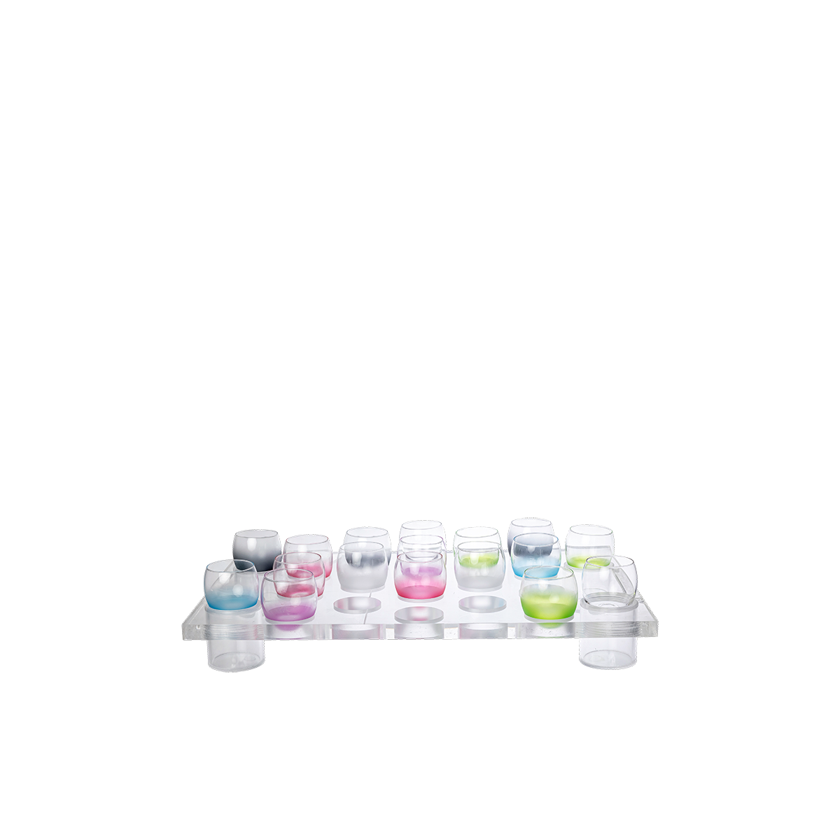 Legged Plexi Bubbles Tray 55 X 35 cm H 8 cm Hire | Options Greathire London