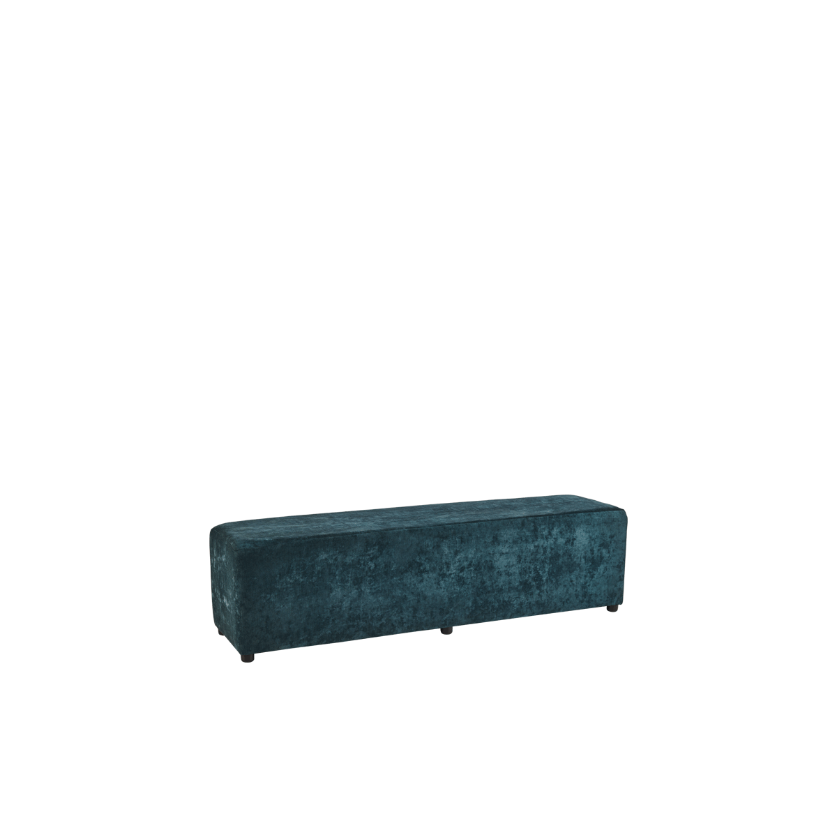 Rochelle Bench in Azzurro Blue Velvet Hire | Options Greathire London