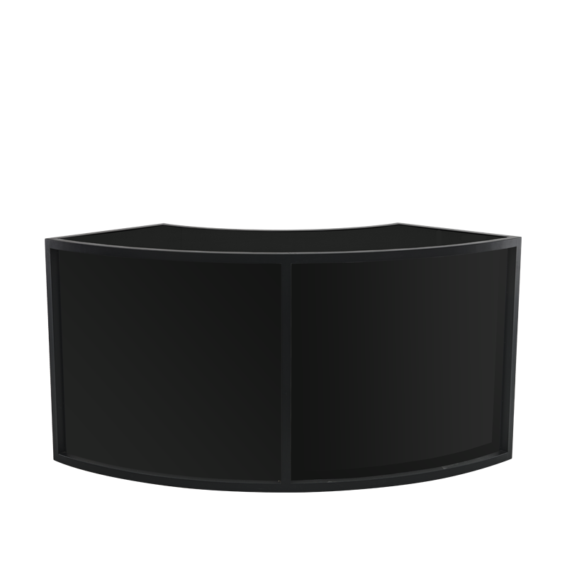Unico Curved Bar with Black Frame and Black Panels Hire | Options ...