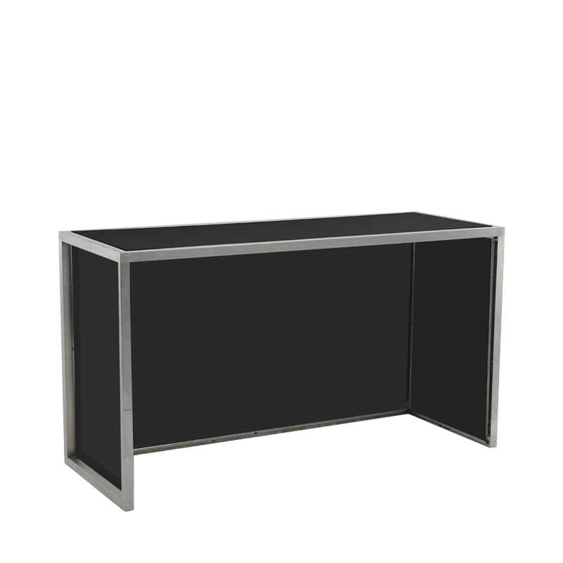 Unico Rectangular Bar - Steel Frame - Black Panels Hire | Options ...