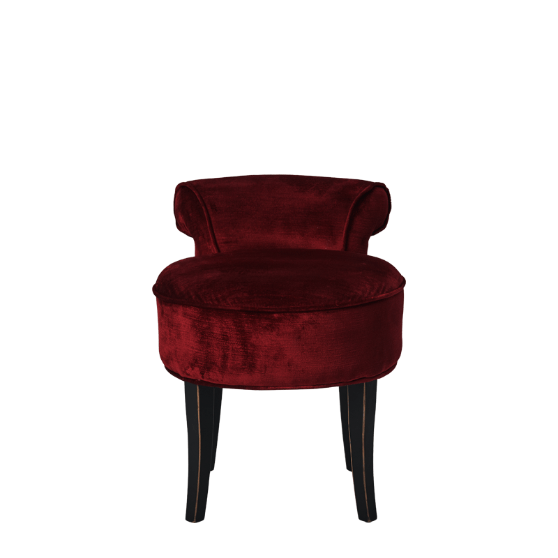 Belgravia Ottoman in Raspberry Velvet Hire | Options Greathire London