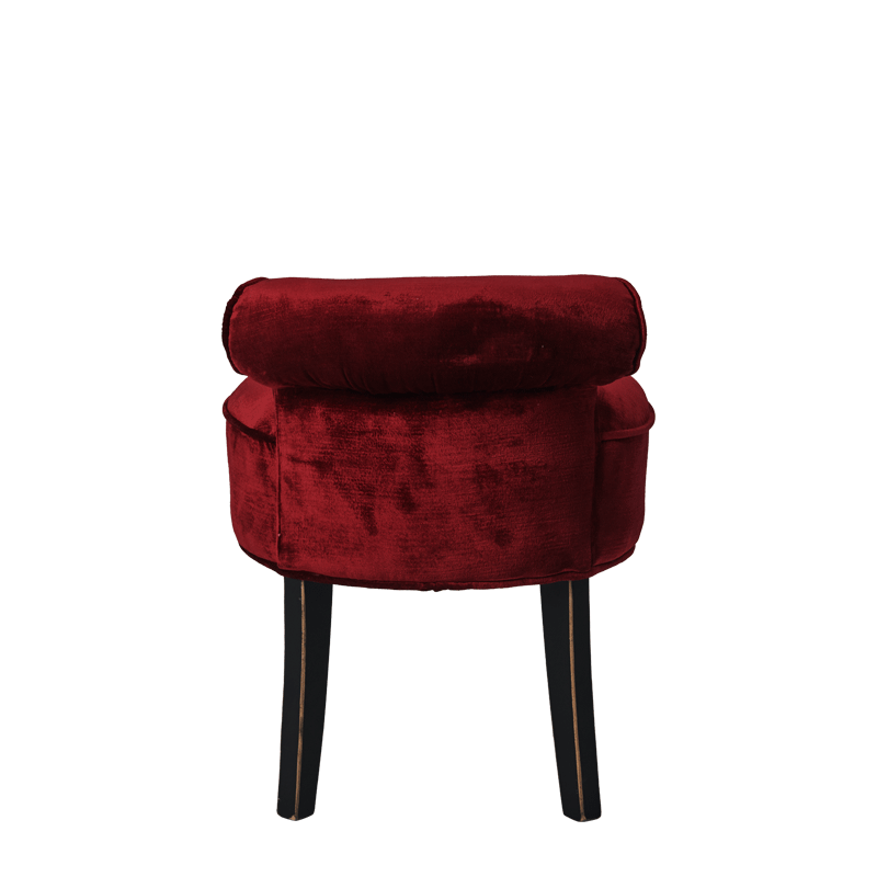 Belgravia Ottoman in Raspberry Velvet Hire | Options Greathire London