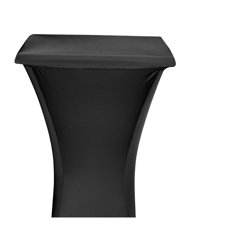 Square Steel Poseur Table with Black Cover 60 X 60 cm H 111 cm Hire ...