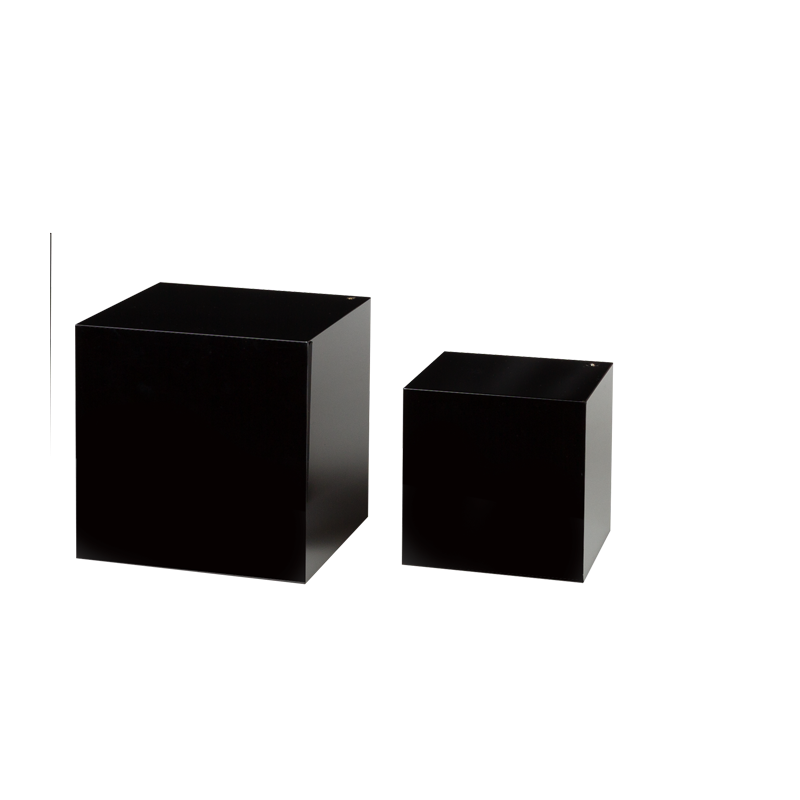 Set Of 3 Black Cube Risers Hire | Options Greathire London