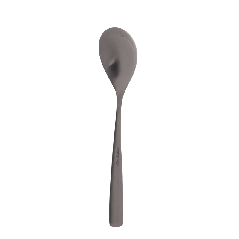 Neo Black Table Spoon Hire | Options Greathire London