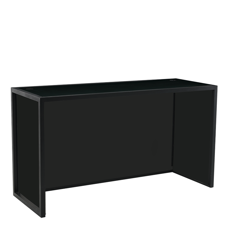 Unico DJ Booth with Black Frame and Black Panels Hire | Options ...