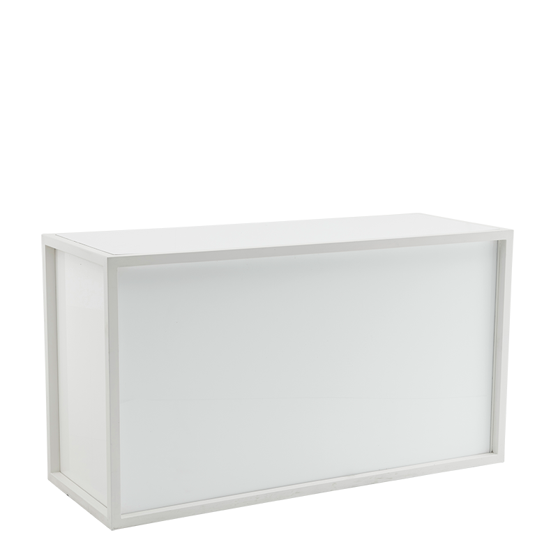 Unico Rectangular Bar with White Frame and Coloured Panels Hire ...