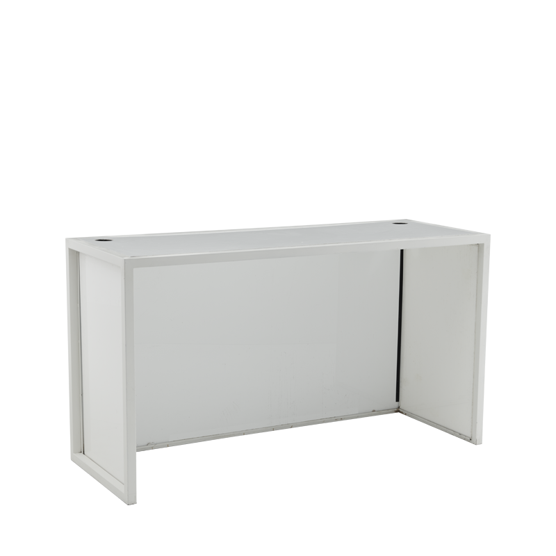Unico DJ Booth with White Frame and White Panels Hire | Options ...