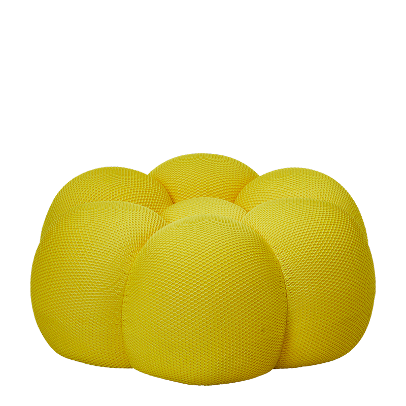 Bubble Ottoman in Yellow Hire | Options Greathire London