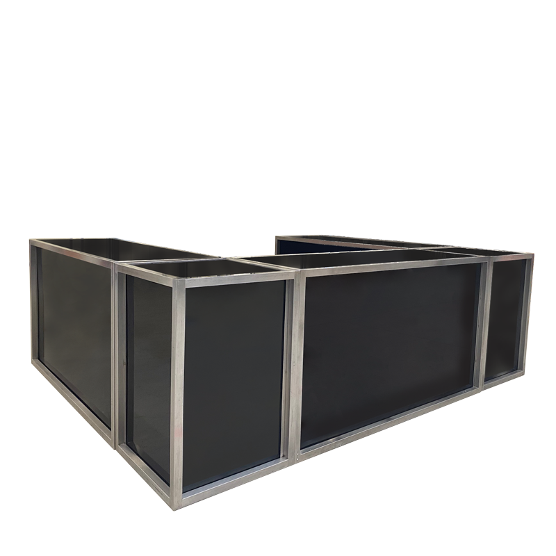 Unico Rectangular Bar with Stainless Steel Frame Hire Hire | Furniture ...